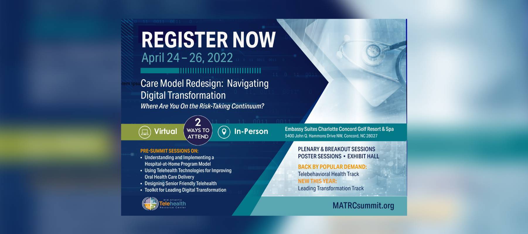 2022 MATRC Annual Telehealth Summit: Care Model Redesign - Navigating ...
